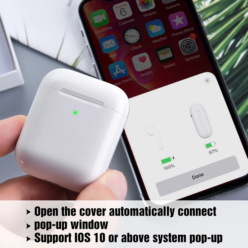 i688 Tws 1:1 Replica Touch Control Wireless Bluetooth Earphones PK H1 ...