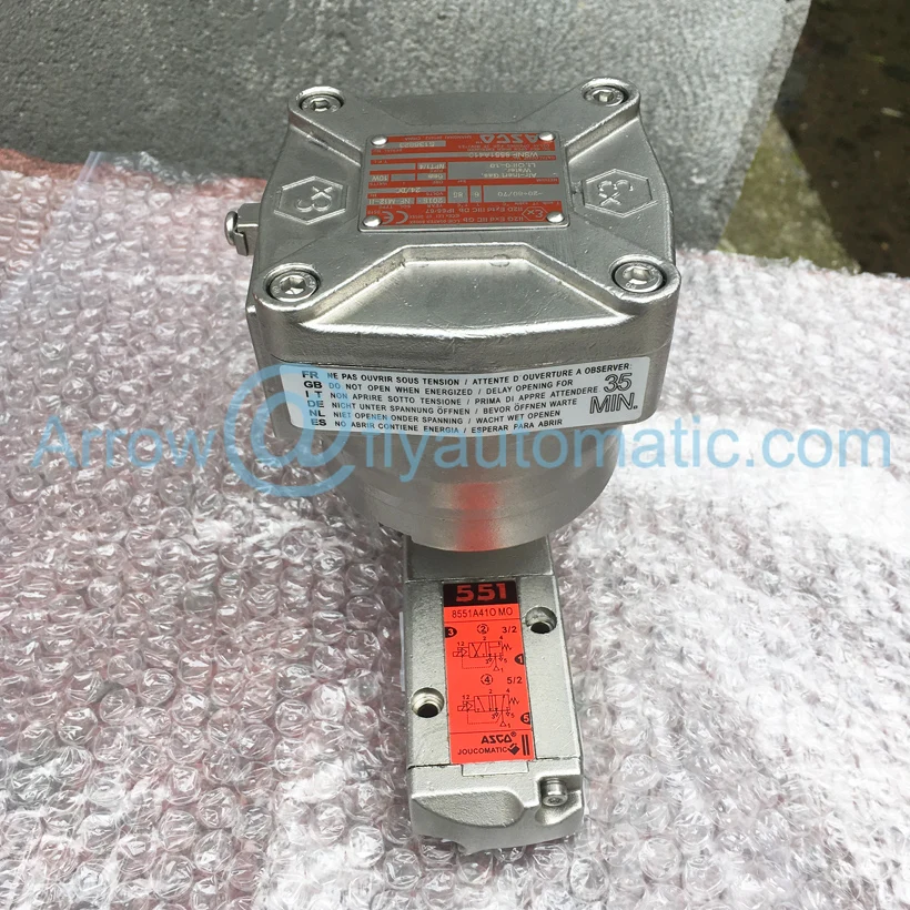 Asco 8551a410 Wsnf8551a410 1/4" Pilot Operated Spool Type Stainless ...