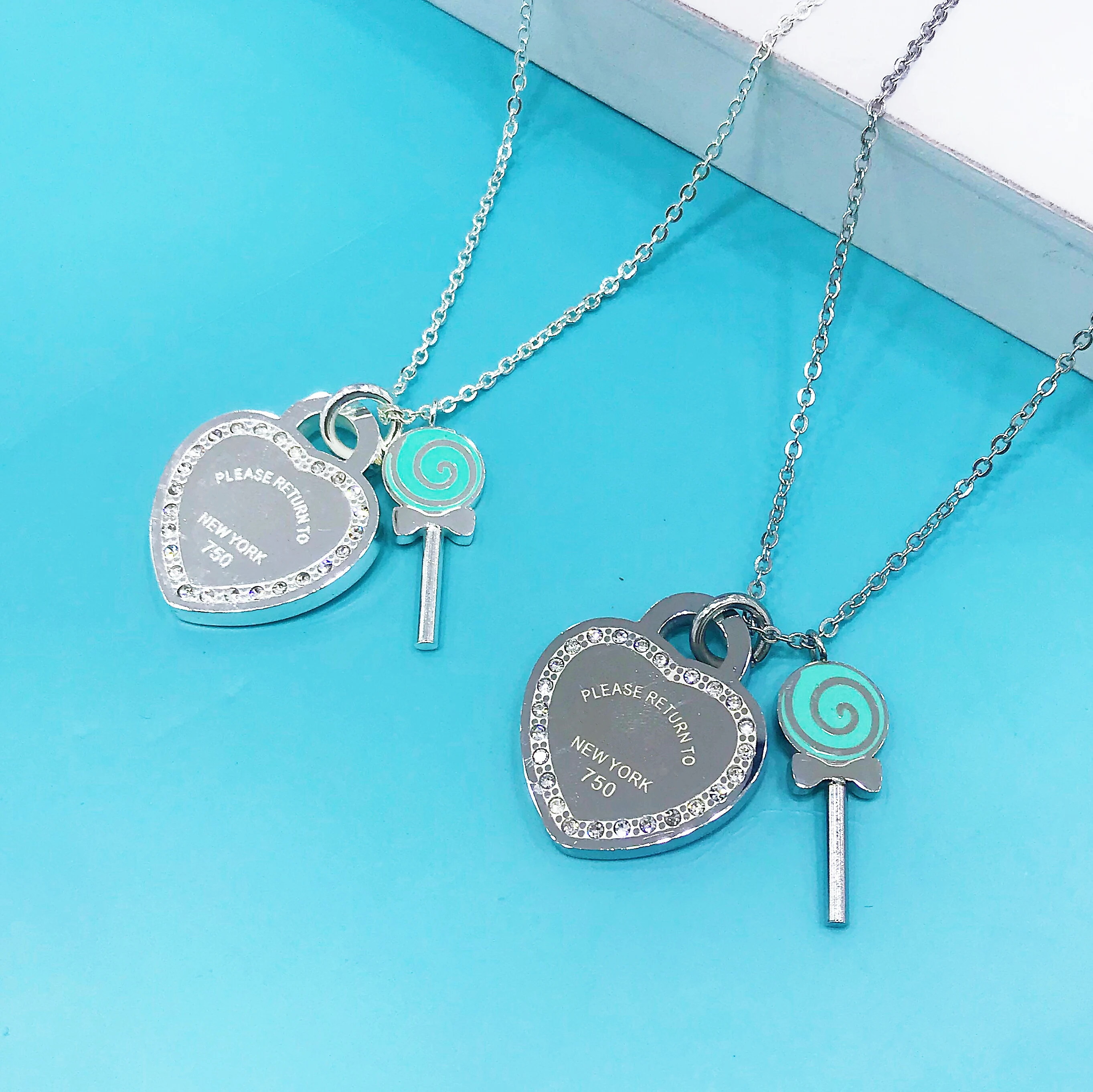 New Classic Carve Forever Love Heart Pendant Necklace For Women ...