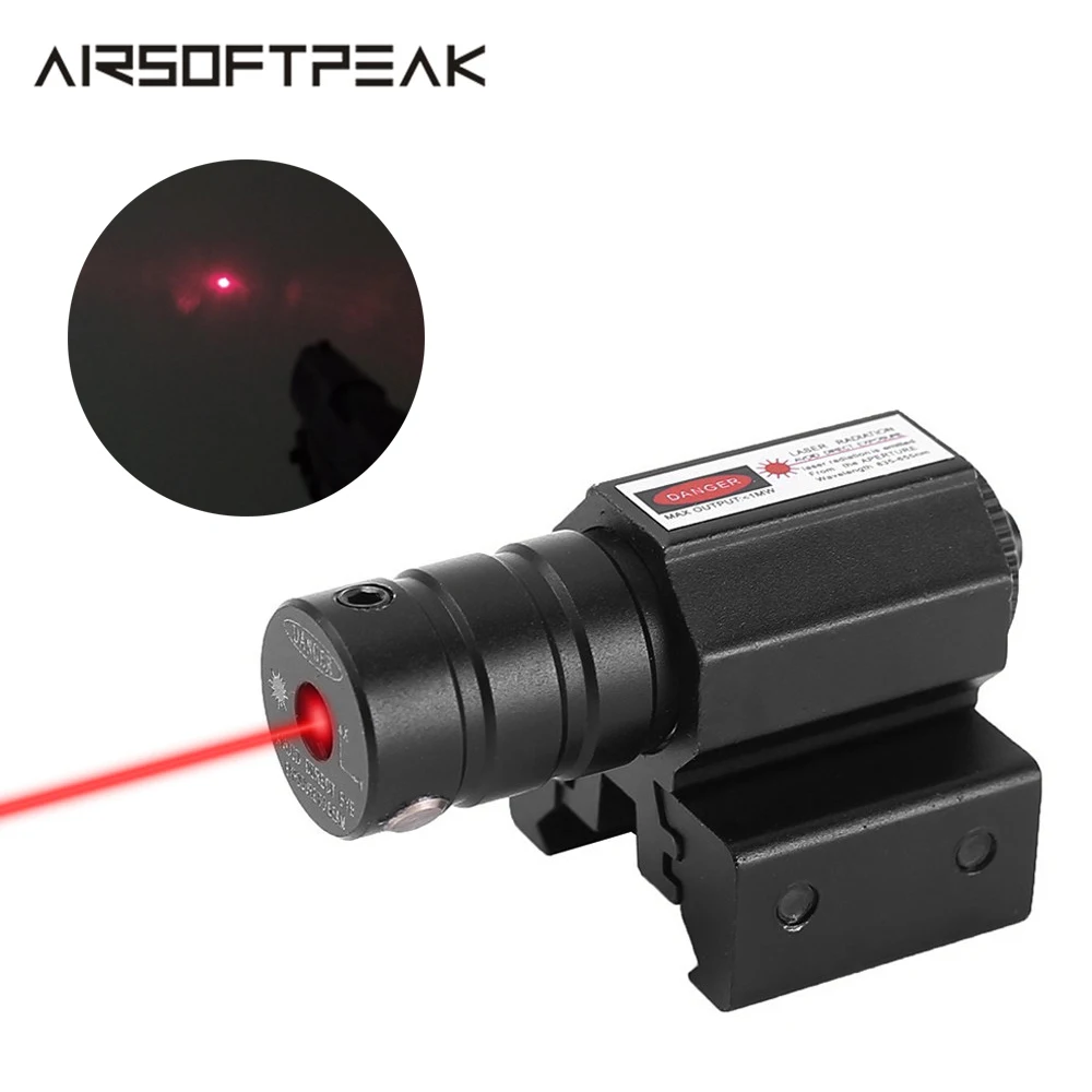 Hunting Lights & Lasers 1 set Red Laser Dot Sight Scope 20MM Rail Picatinny Mount For Pistol ...