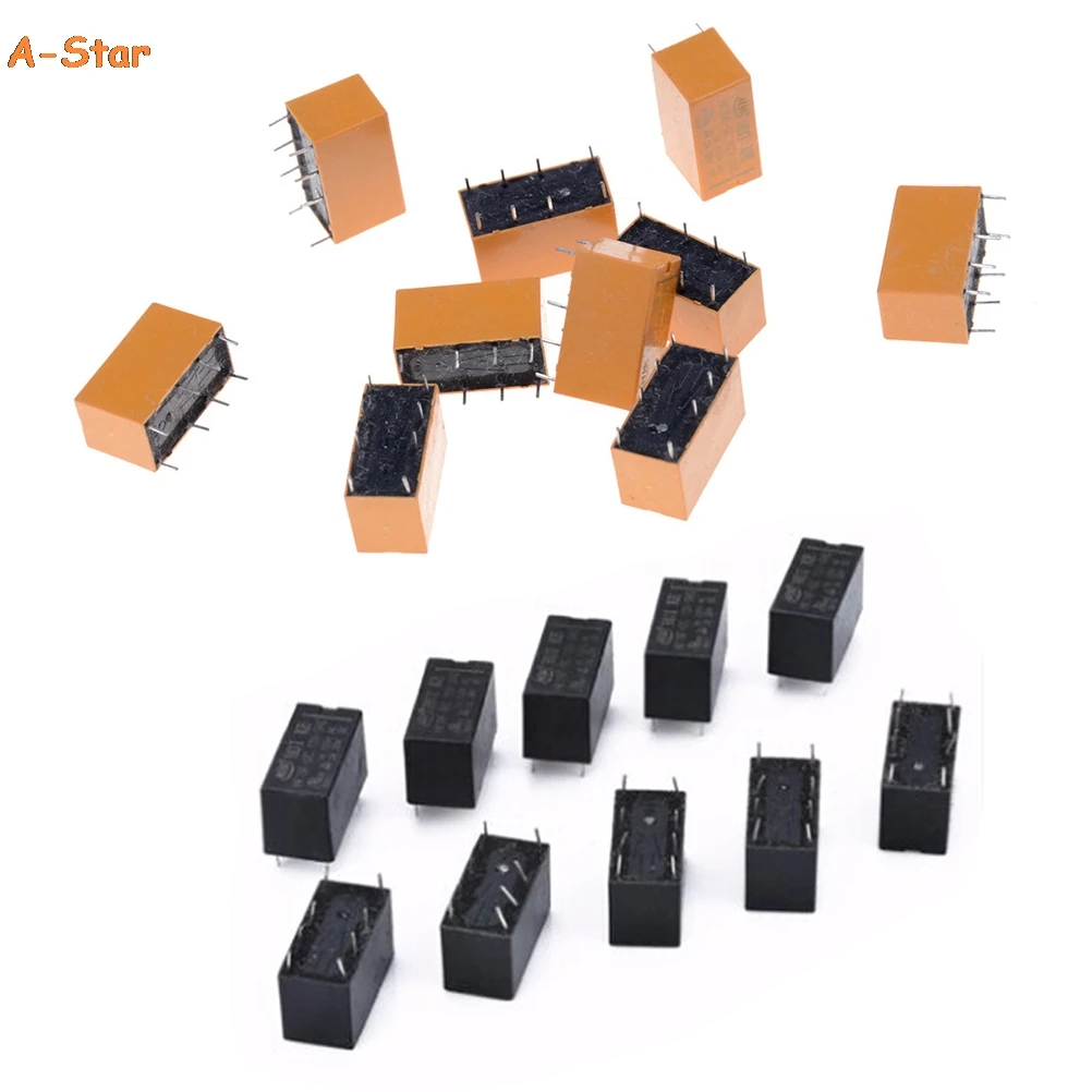 Jetting 10pcs/lot For Dc 12v Shg Coil Dpdt 8 Pin Mini Power Relays Pcb ...