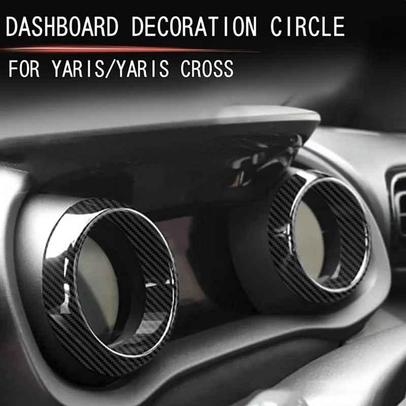 Car Carbon Fiber Dashboard Interior Instrument Frame Cover Trim for ...