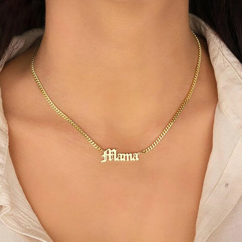 Custom Cuban Name Necklace | Chains Necklaces Nameplate | Cuban Chain ...