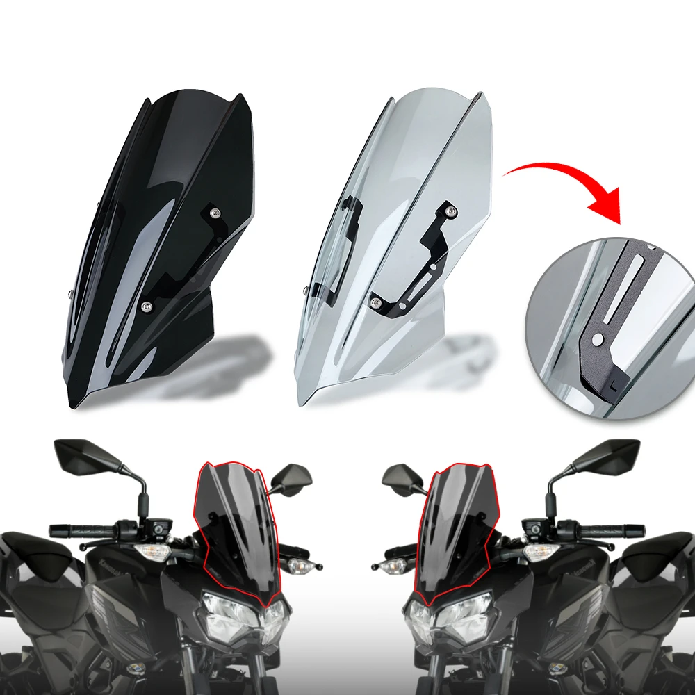 For-Kawasaki-Z250-Z400-Windscreen-Windshield-Wind-Shield-Deflector ...