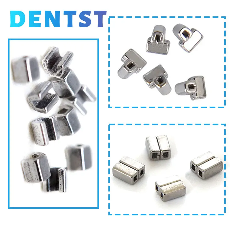 10-Pcs-Dental-materials-Orthodontic-Crimpable-Hooks-Double-Cross-Tubes ...