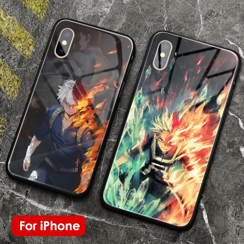 Todoroki-Japanese-Anime-Soft-Silicone-glass-Phone-Case-Cover-For-iPhone ...