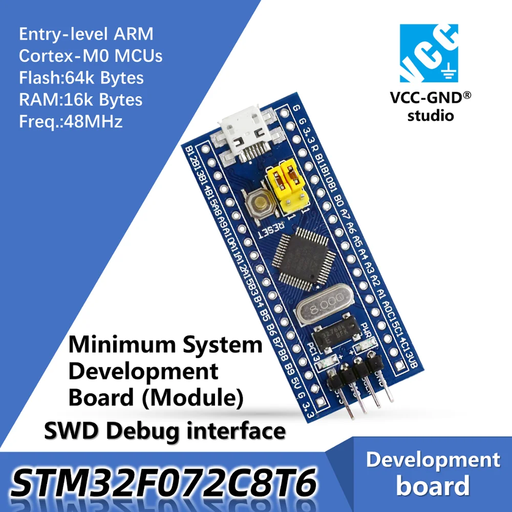 STM32F072C8T6 STM32F072 072C8T6 STM32F0 코어 개발 보드 암 돔 보드 최소 시스템 개발 보드 모듈 ST STM32 Cortex M0|데모 보드 ...