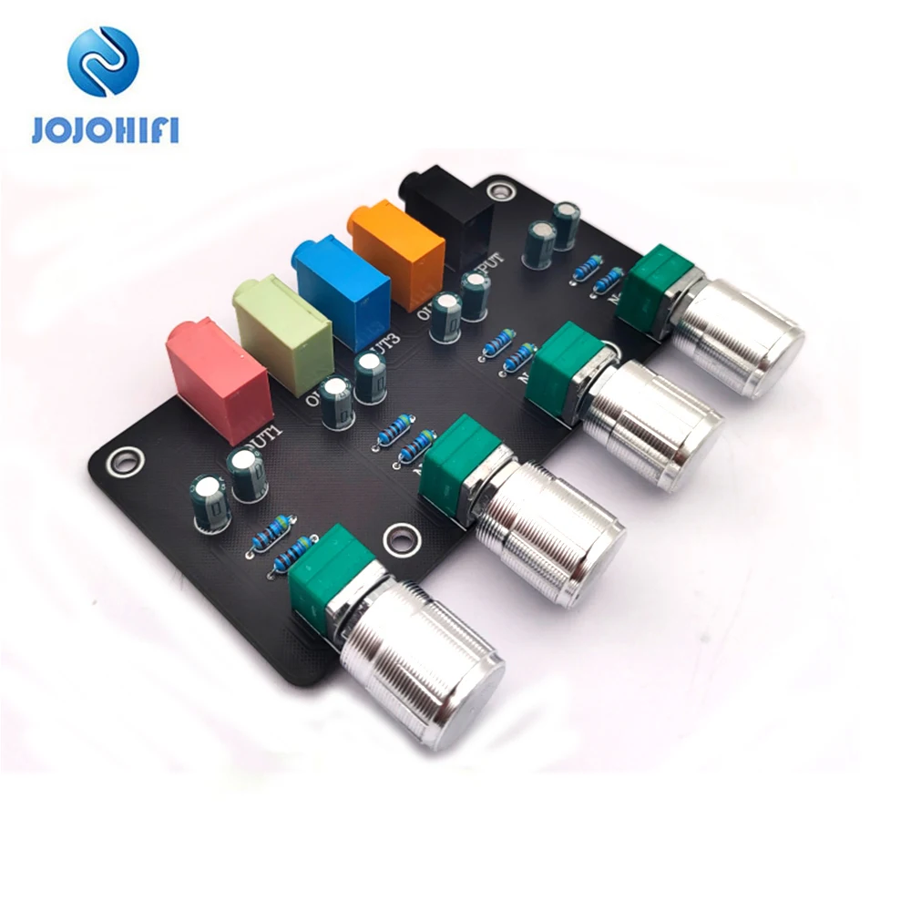 Passive Audio Signal Splitter 1 In 4 Out Volume Knob Independently ...