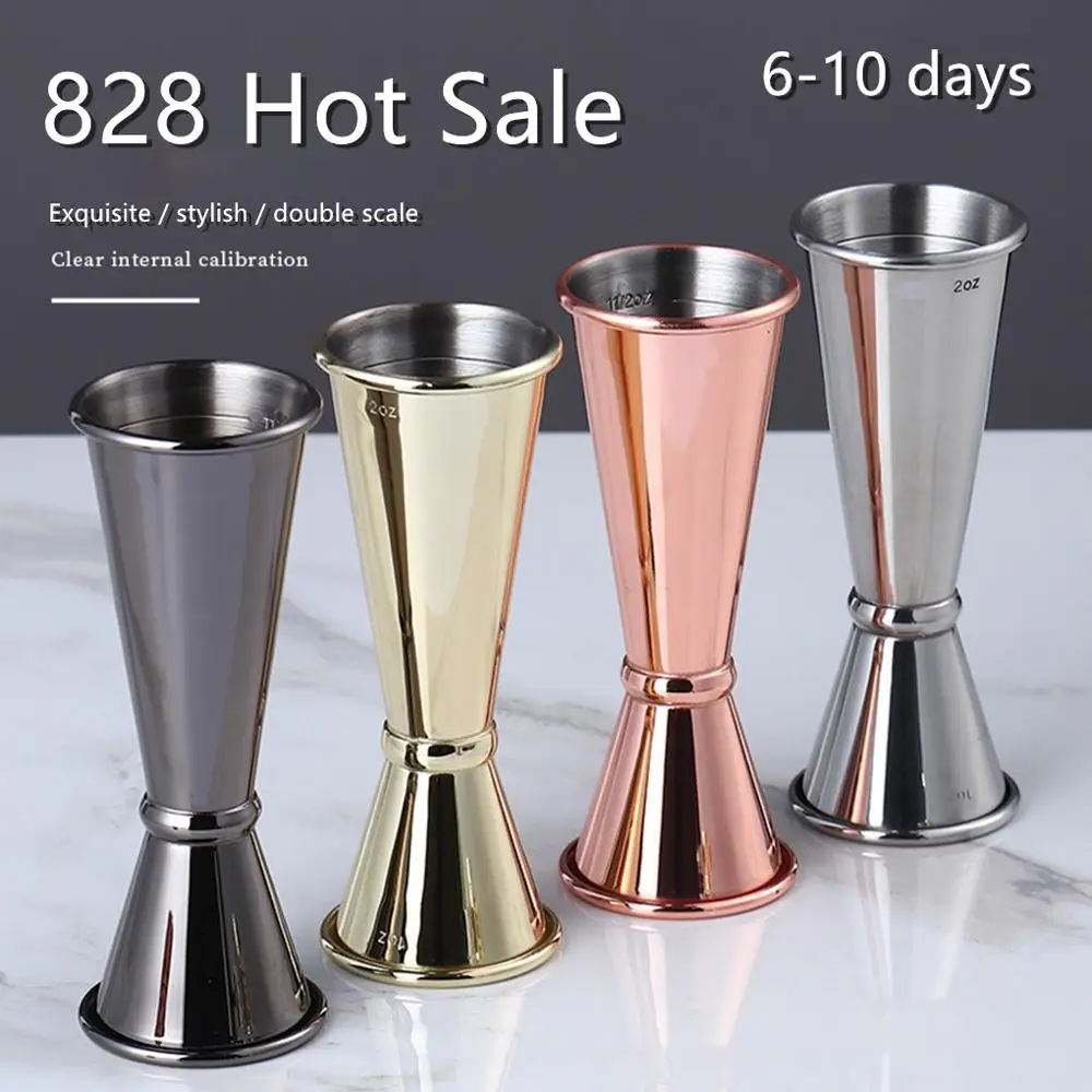 Stainless Steel Double Shaker Measure Cup 30ml/60ml Bar Wine Jigger ...