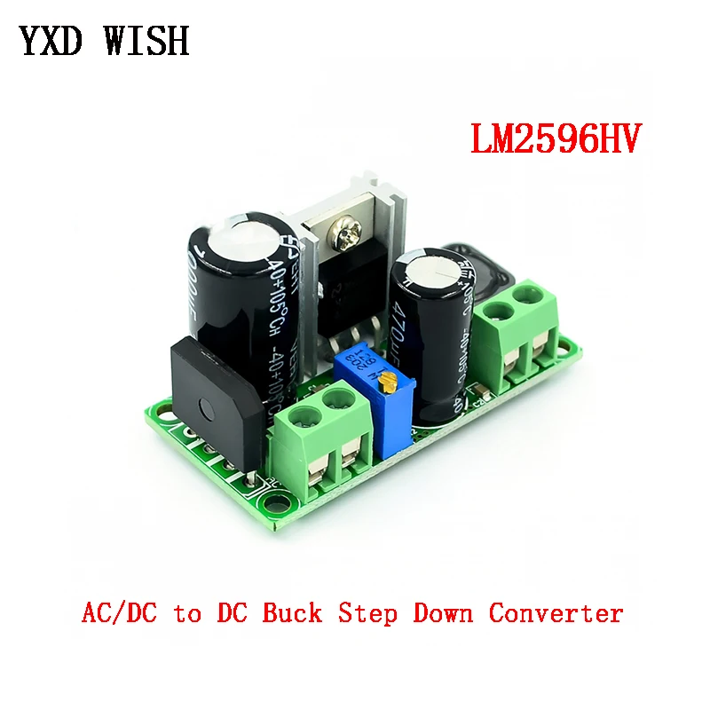 LM2596HV AC/DC to DC Buck Step Down Converter Module 3v 3.3V 5V 6V 9V 12V 15V 24V DC 5V-50V ...