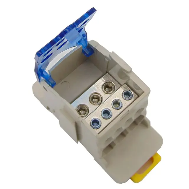 Ukk80A Din Rail 1 N Out Terminal Block Elosztó Doboz Universal Power Junction Box Elektromos ...