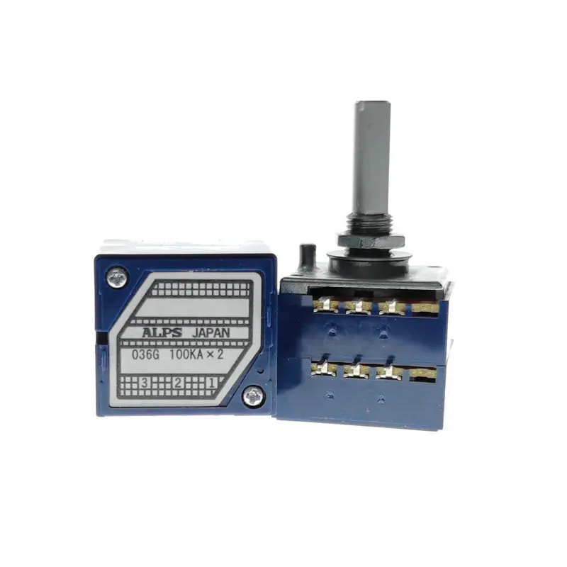 2pcs Japan Alps Rk27 Round Shaft Dip6 Rotary Potentiometers 10k 20k 50k ...