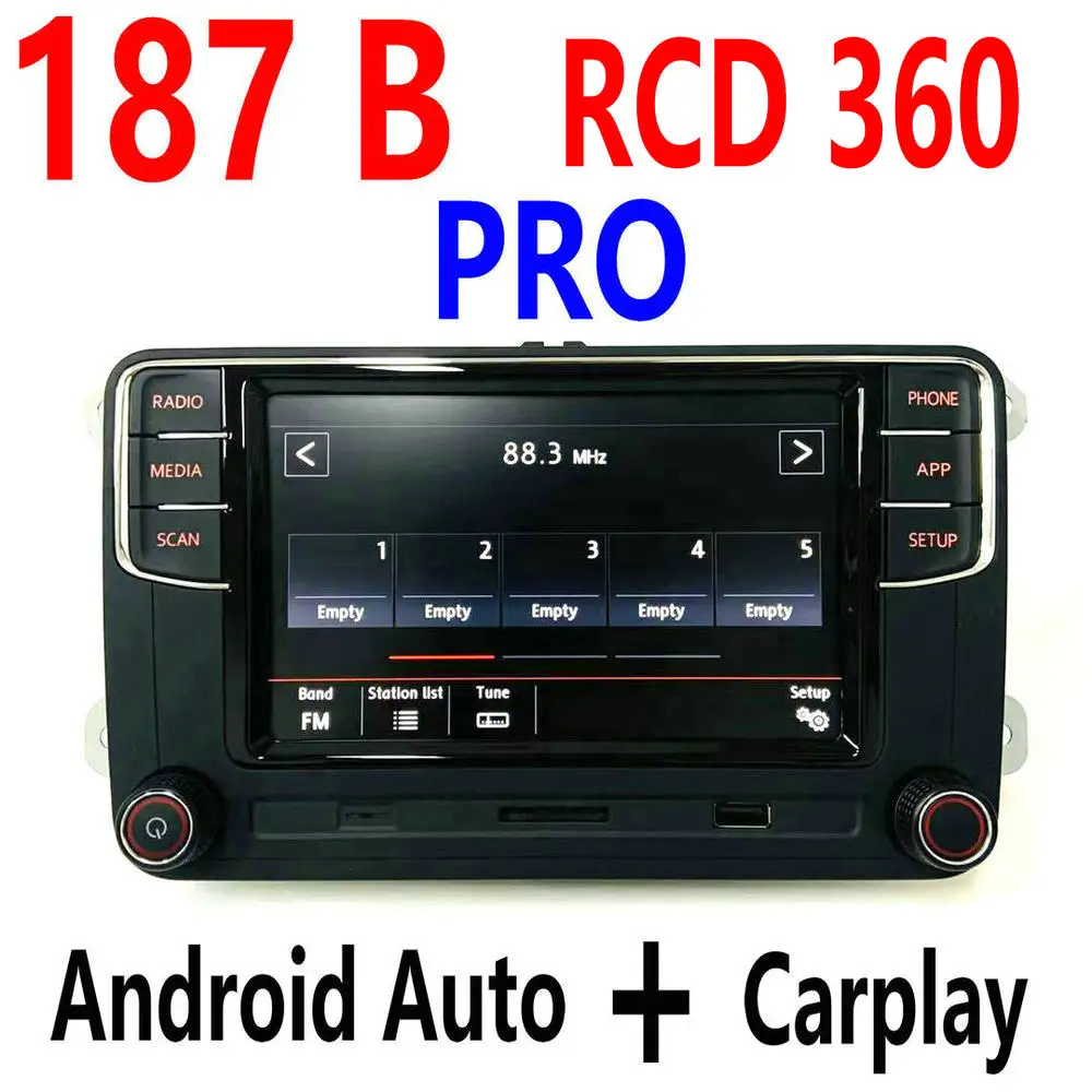 Carplay RCD360 RCD 360 MIB Auto Radio Mirrorlink 6RD 035 187B PRO para ...