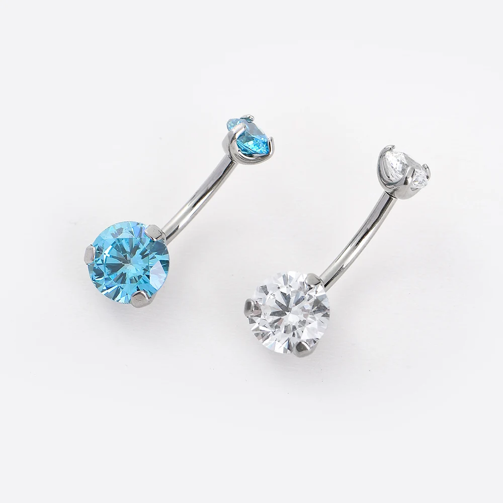 Belly Button Piercing Jewelry Titanium | Internal Thread Belly Piercing ...
