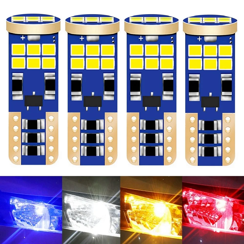 4PCS T10 W5W WY5W Super Bright LED Car Parking Light Canbus No Error ...