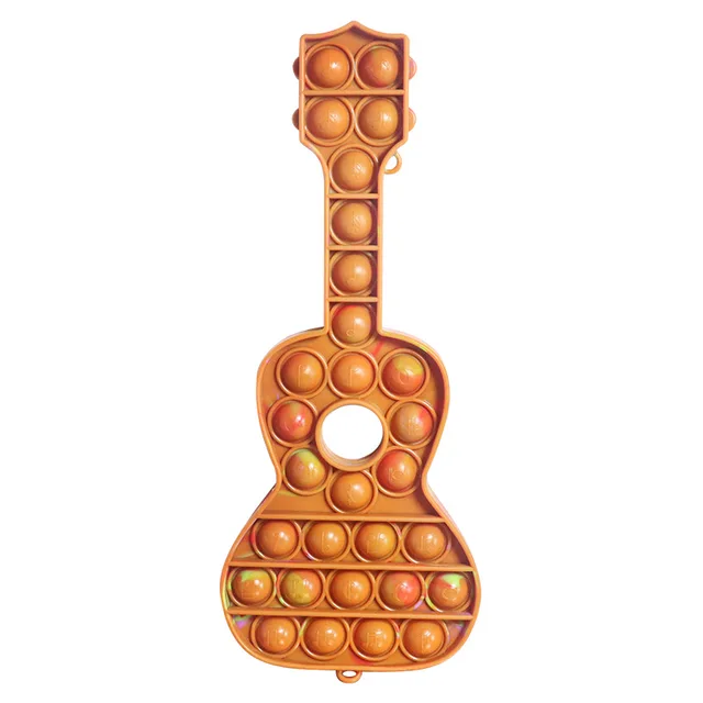 Push Bubble Cute Simple Dimple Fidget Toys Guitar Adult Stress Relief ...