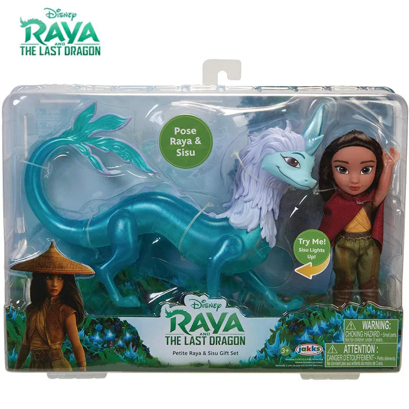 Disney Anime Raya and The Last Dragon Raya Doll and Dragon Cartoon ...