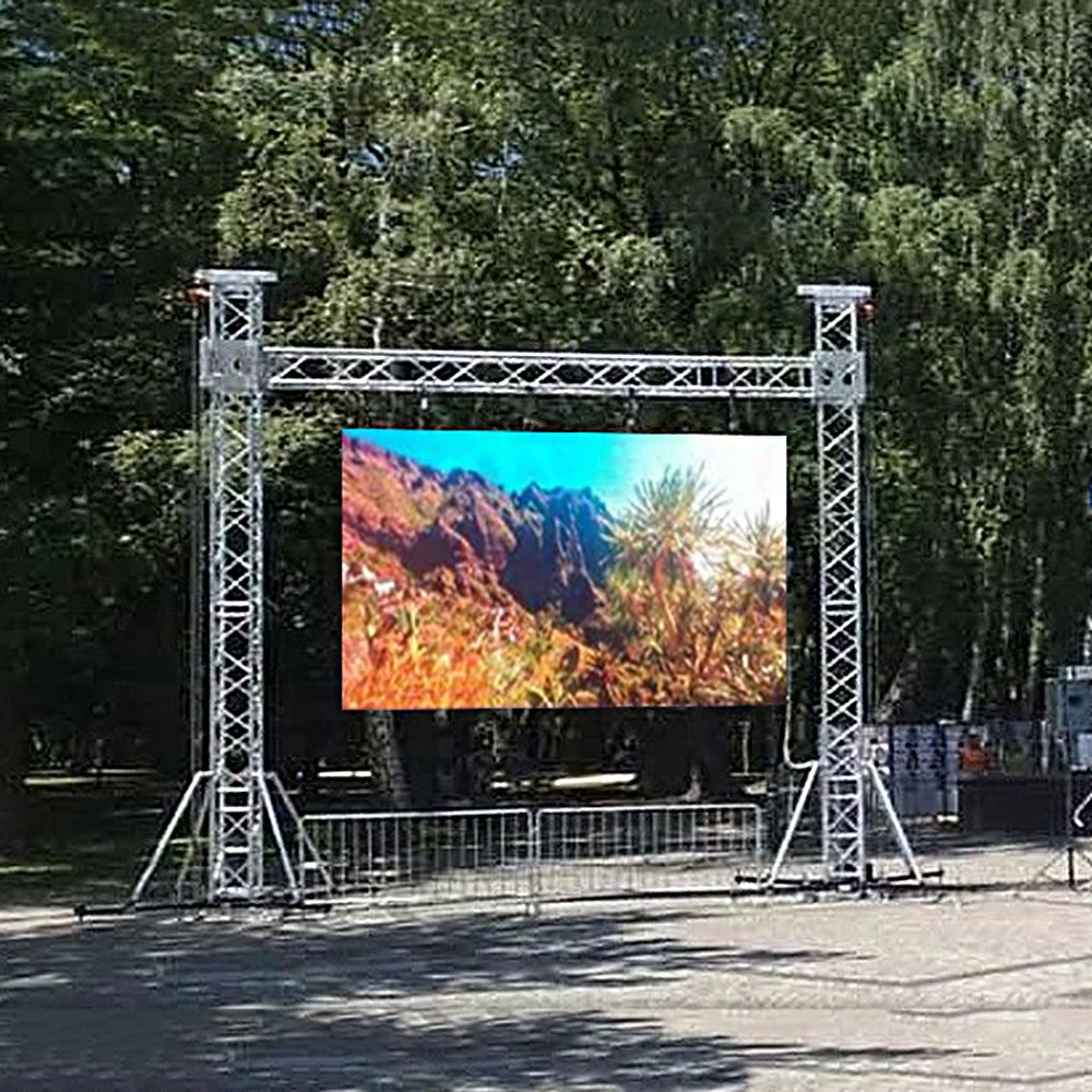 Pantalla LED P3.91 para exteriores, Panel de aluminio fundido a presión de 500x1000mm, alto ...