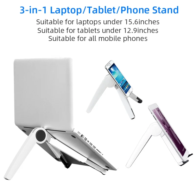 Adjustable Laptop Stand Multi-Angle Adjustable Anti-Slip Bracket With ...