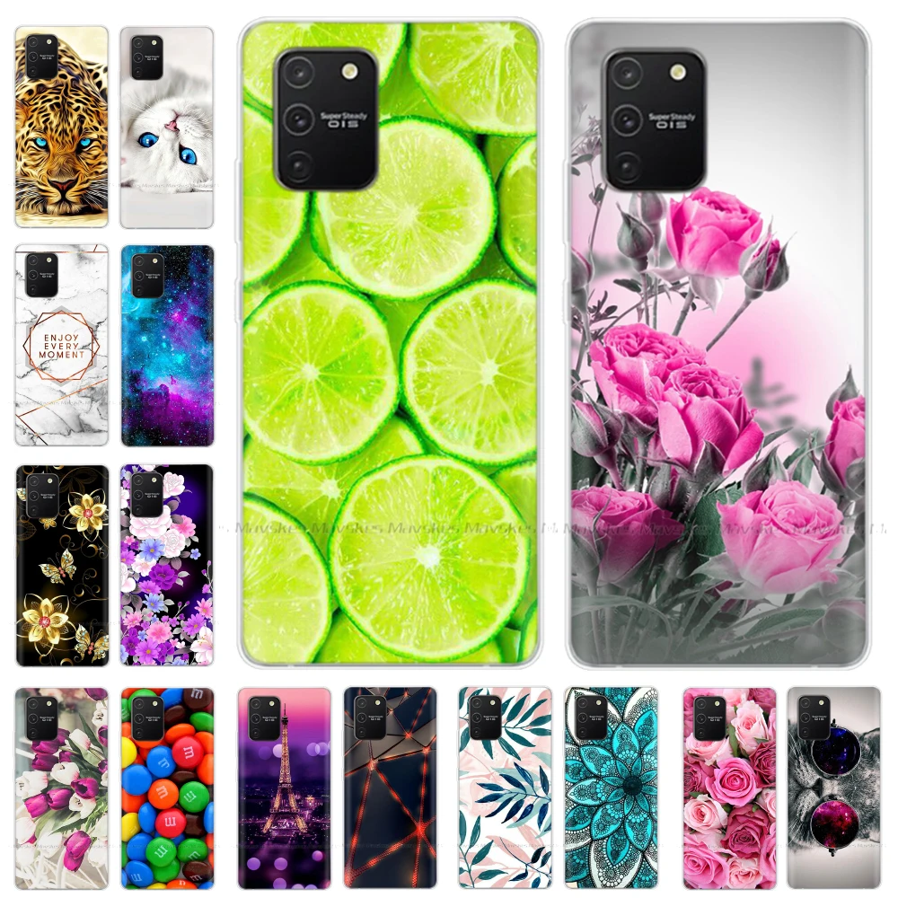 For-Samsung-Galaxy-S10-Lite-Case-G770F-Silicone-Black-Soft-Back-Cover ...
