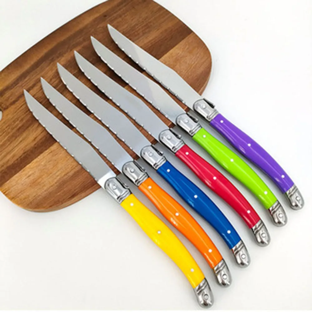 Jaswehome-Stainless-Steel-6-Piece-Steak-Knife-Set-Blade-Food-Knives ...