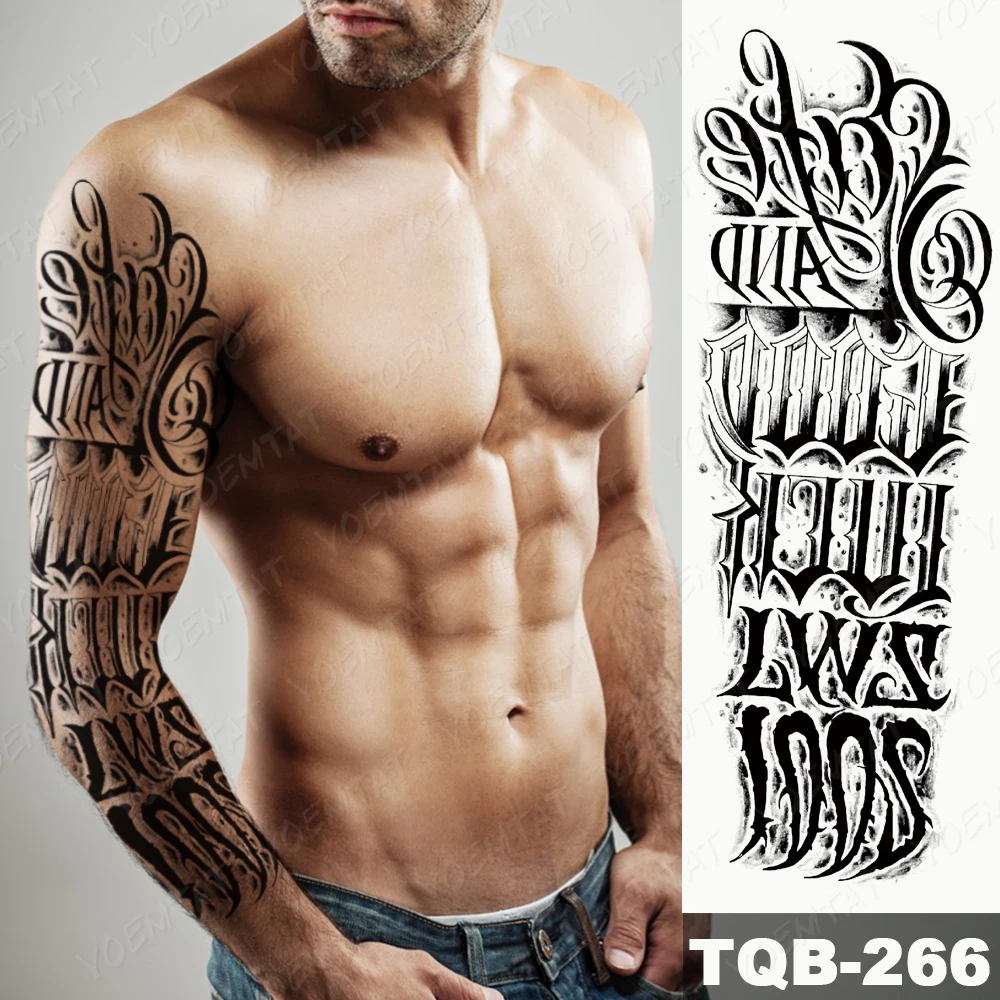 Text Chest Tattoos For Men