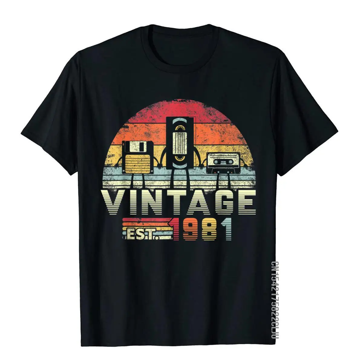 1981 Shirt. Vintage 40th Birthday Gift Funny Music Tech T-Shirt Vintage ...