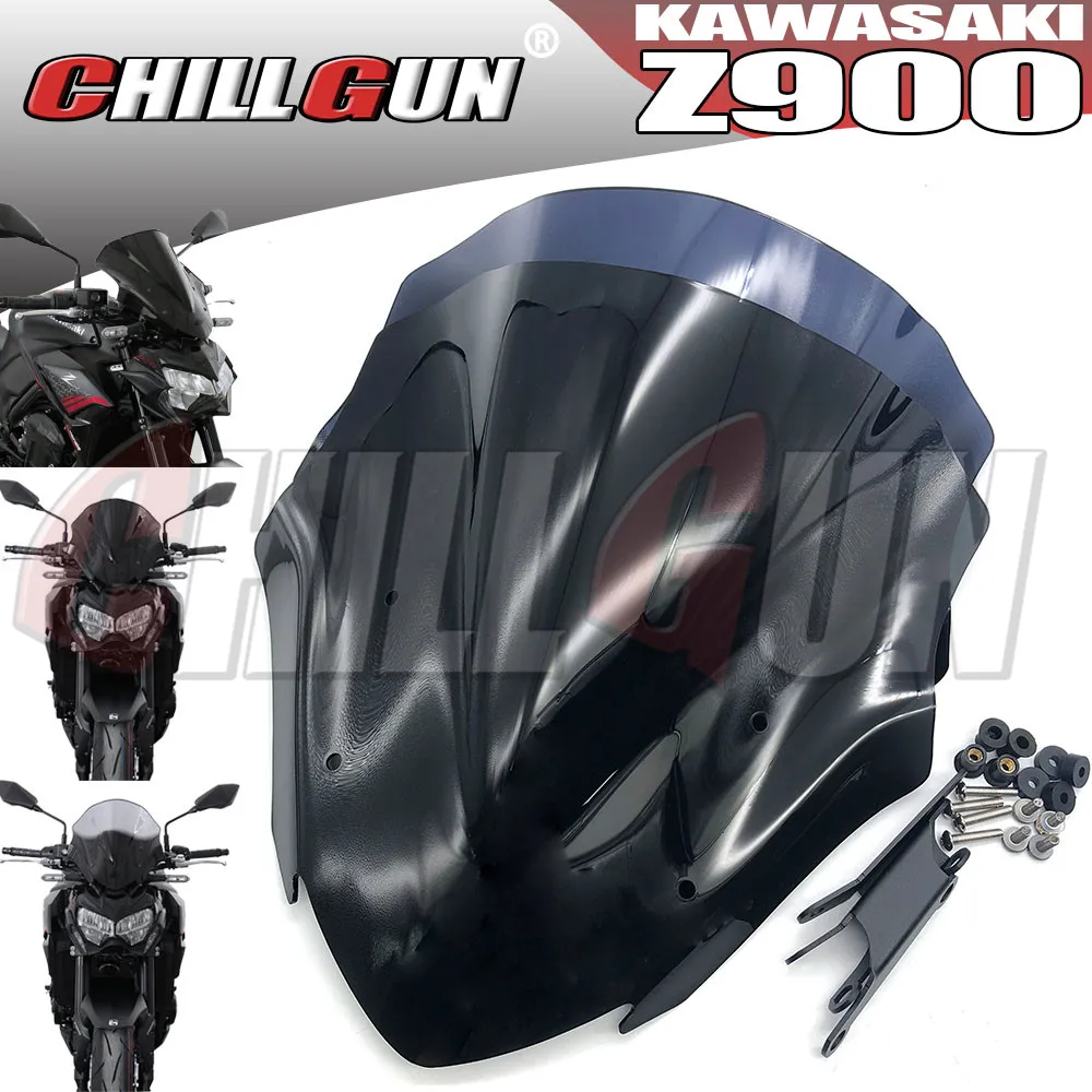 Motorcycle-Sports-Touring-WindScreen-Windshield-Viser-Visor-Deflector ...