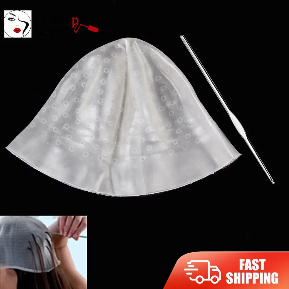 Reusable Hair Colouring Hairdressing Highlighting Dye Cap Hook Frosting ...
