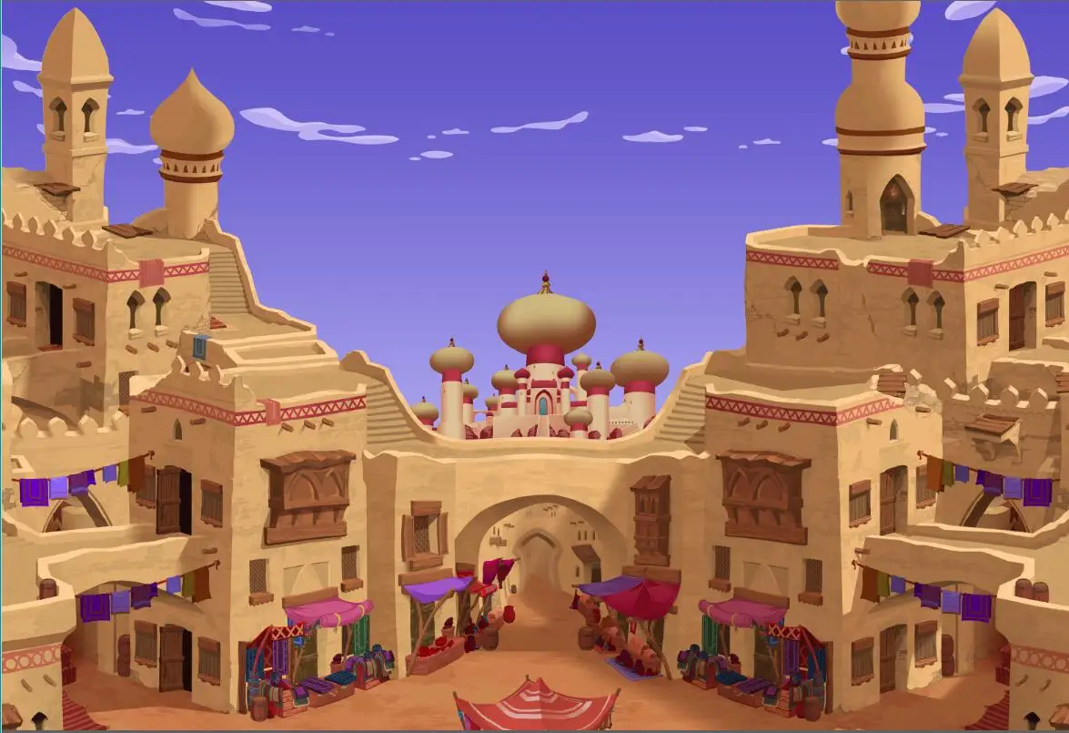 Aladdin Castle Background