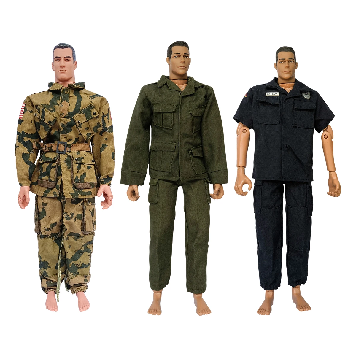 3x-German-Infantry-Soldier-Overcoat-Black-Water-Police-Uniform-Army ...