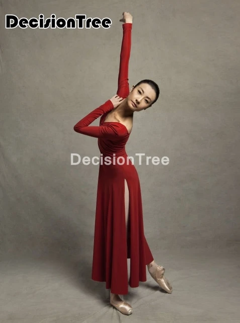 Red Contemporary Dance Costumes