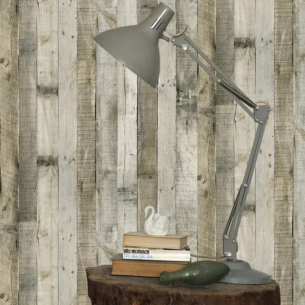 Rustic Wood Grain Wallpaper