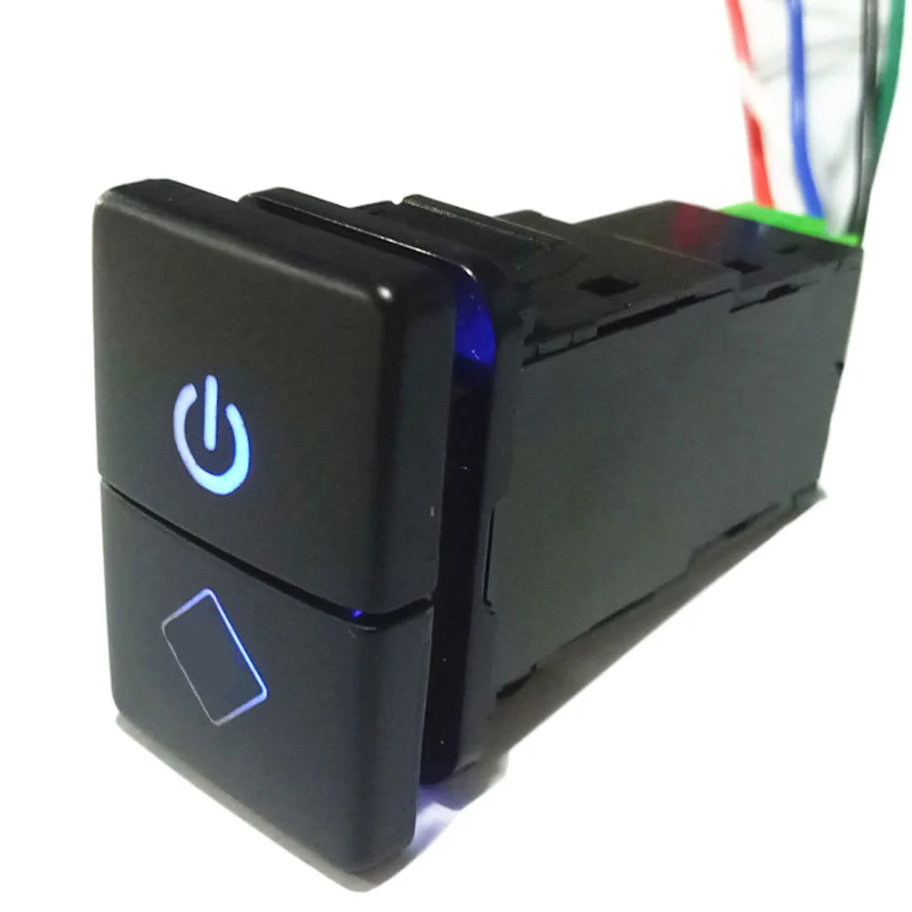 12V Dual Push Button Switch ON-Off Switch with Connector Wire for ...