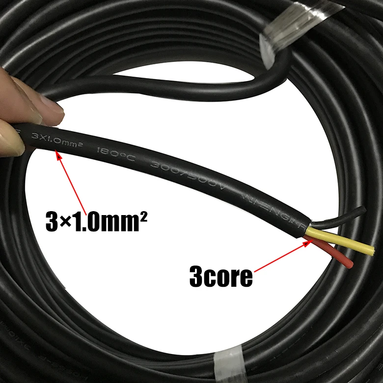 Câble-fil,Fil de gaine en silicone Ultra souple, 2, 3, 4 noyaux, câble ...