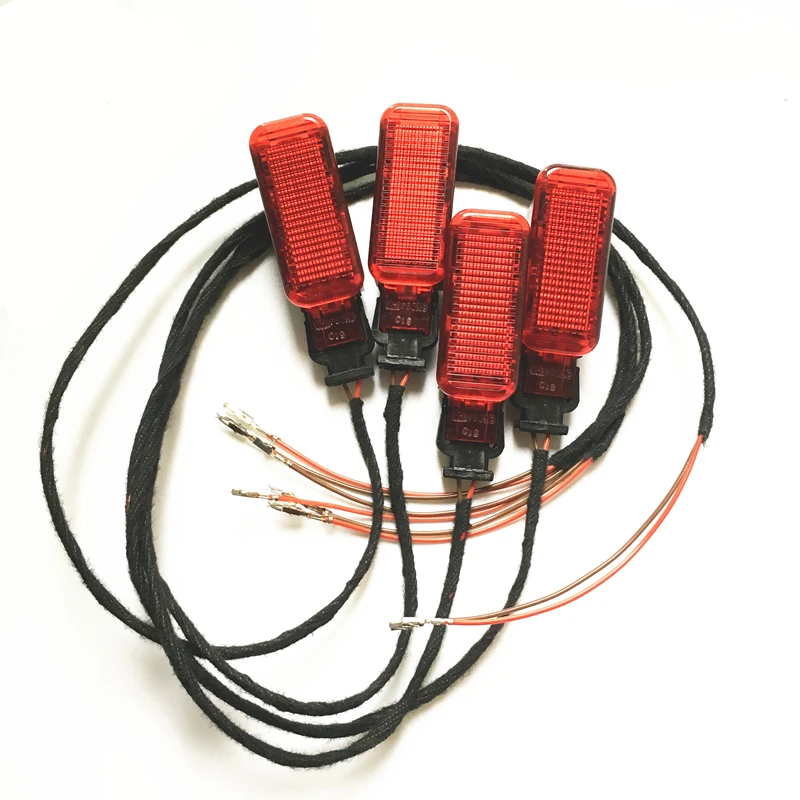 Car Interior Red Door Panel Warning Light&cable Wring Harness For A3 S3 ...
