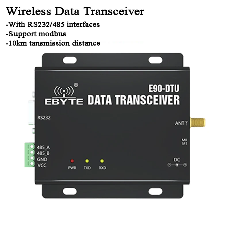 10km 433MHz RS485 RS232 Wireless Data Transceiver RF module Remote ...