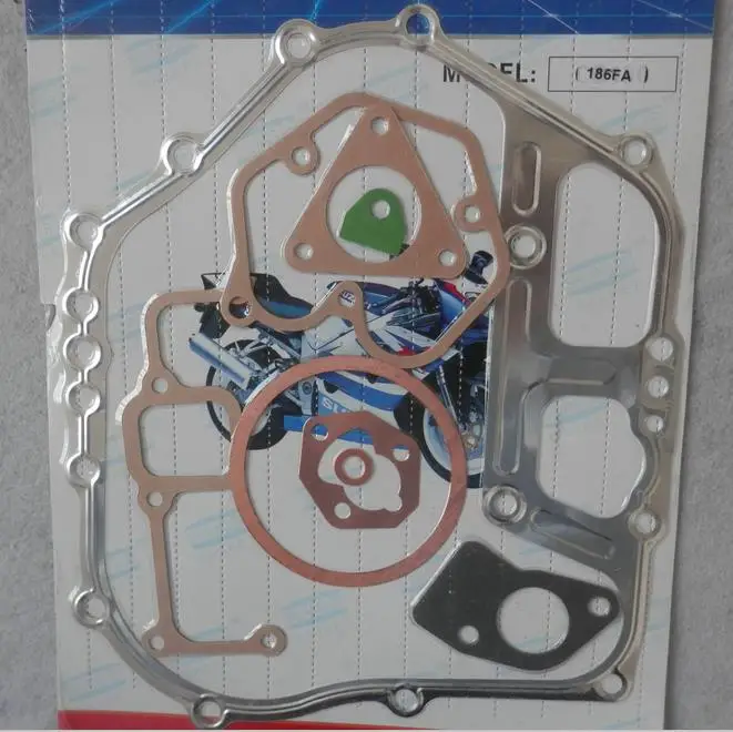 186FA GASKET SET 10HP 4 STROKE DIESEL TILLERS 5KW GENERATORS CYLINDER ...