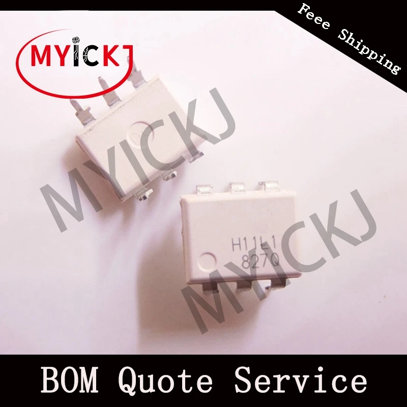 10PCS H11L1 6 pin dip DIP optoisolators saída lógica CHIP IC DIP6|Chips ...