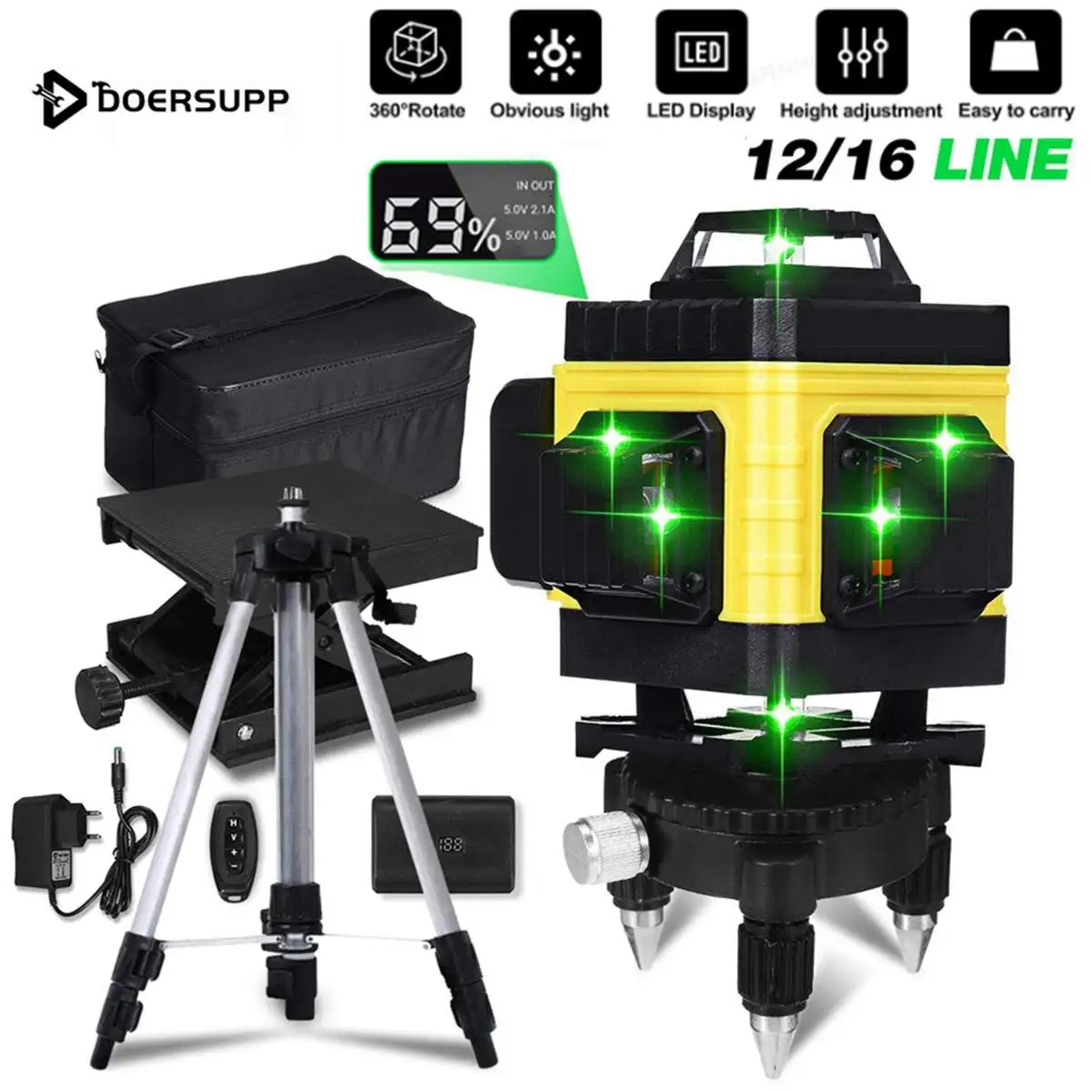 Laser-levels-12-16-Lines-Horizontal-Vertical-Leveling-Tool-For-Floor ...