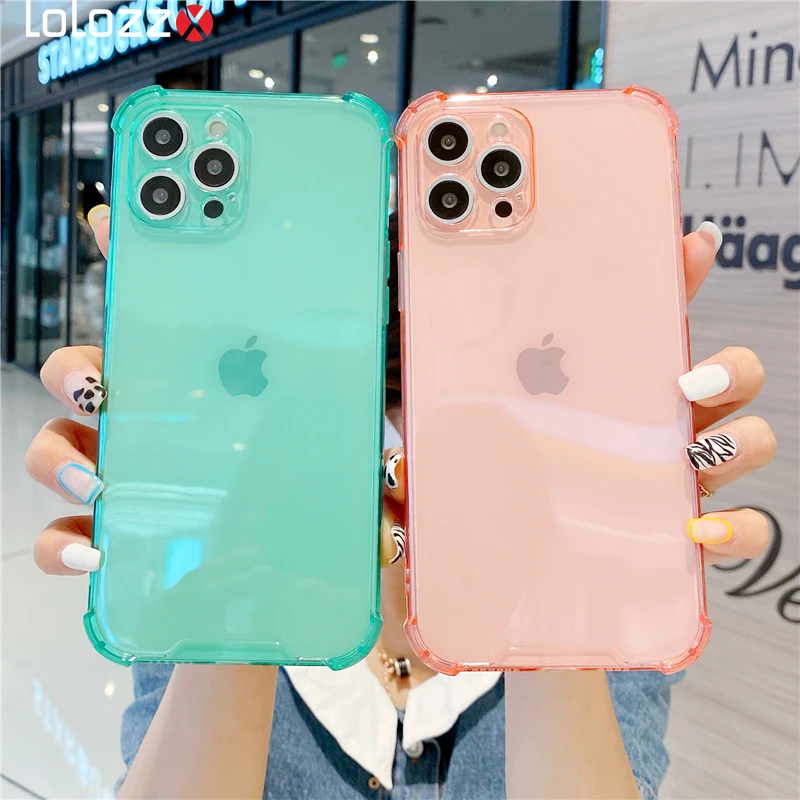 Neon Fluorescent Color Soft Silicone Phone Case For Iphone 13 Pro Max ...
