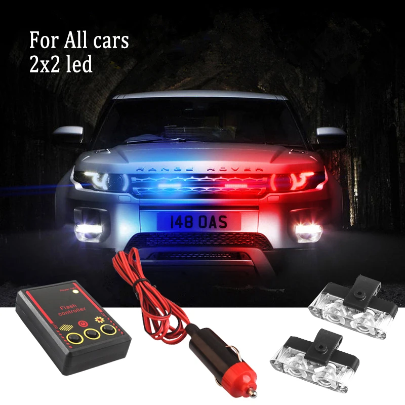 2led Cigarette Police Strobe Lights Stroboscopes Led Ambulance Light ...