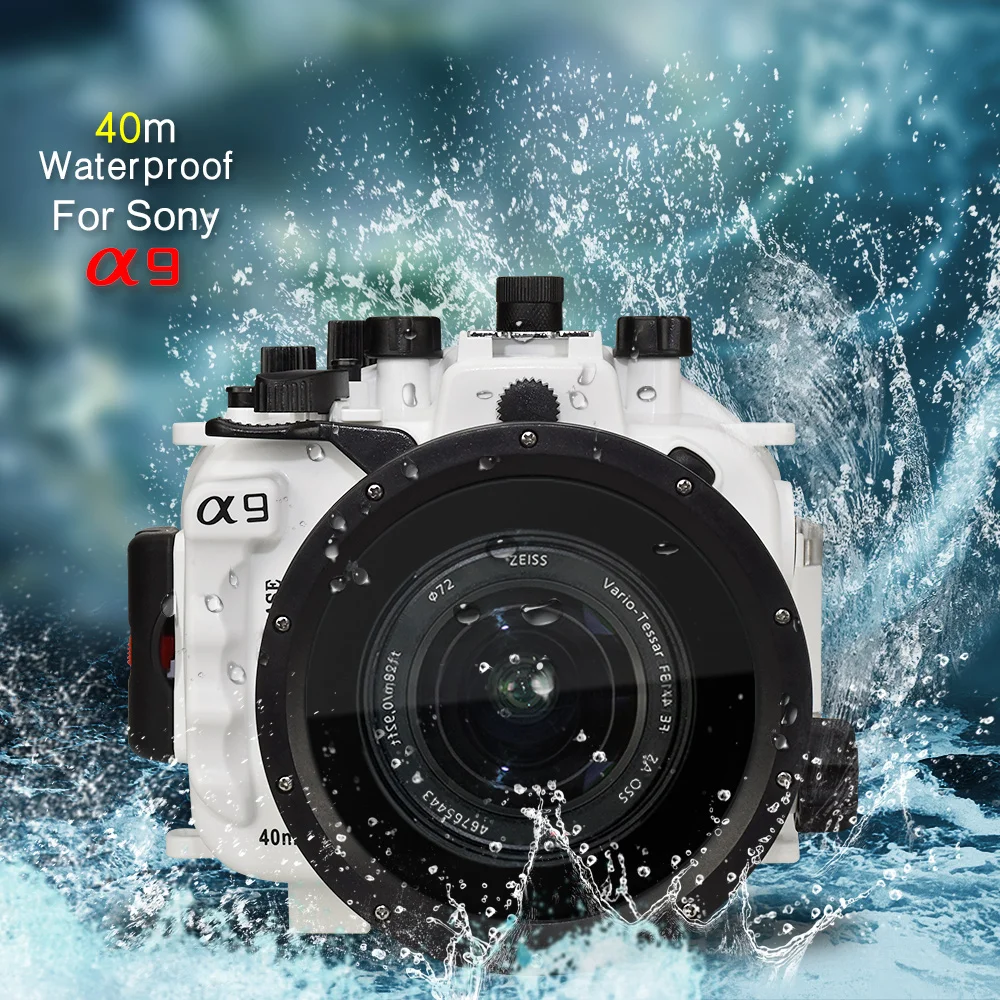 130ft/40m Waterproof Box Underwater Housing Camera Diving Case Cover ...