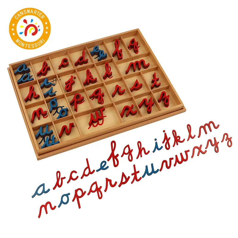 Montessori Material Cursive Moveable Alphabet Language Teaching Aids ...