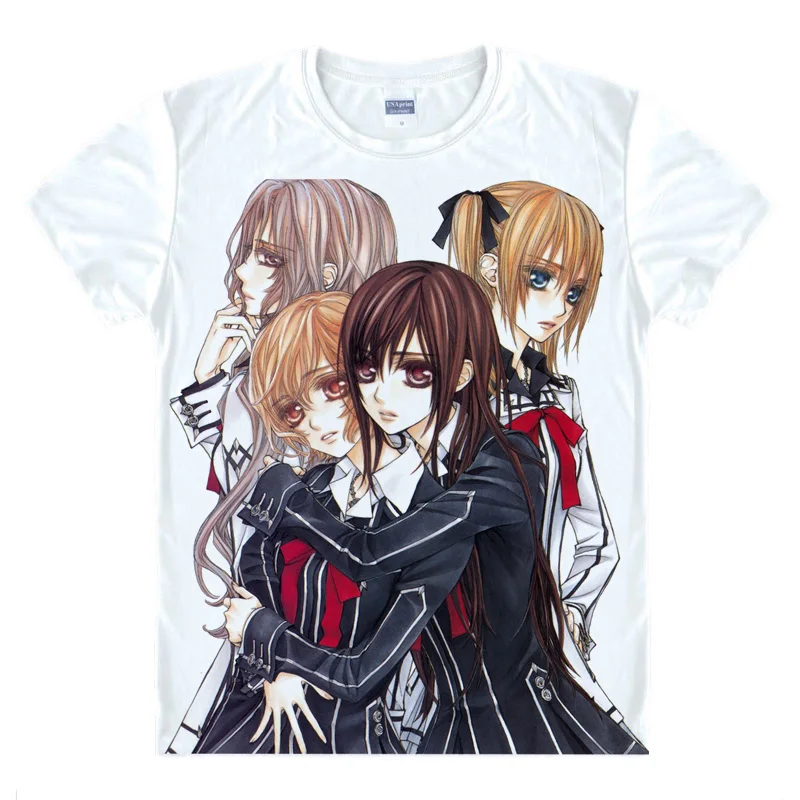 Anime Vampire Knight Printed T-shirt Kurosu Kuran Yuki Kuran Kaname ...