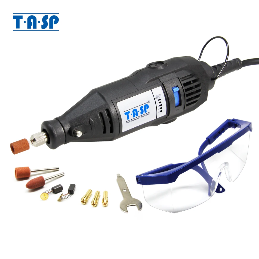 Tasp 220v 130w Electric Rotary Engraver Tool Set Dremel Mini Drill ...
