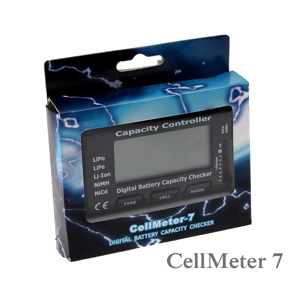 1pcs Digital Battery Capacity Checker RC CellMeter 7 For LiPo LiFe Li ...