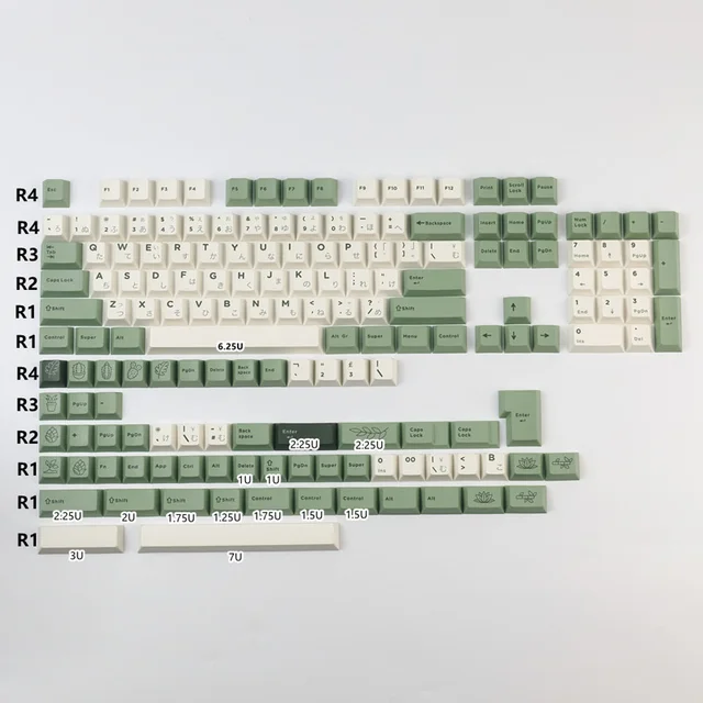 165 Keys Desert Botanical Garden Keycaps Cherry Profile PBT Dye ...
