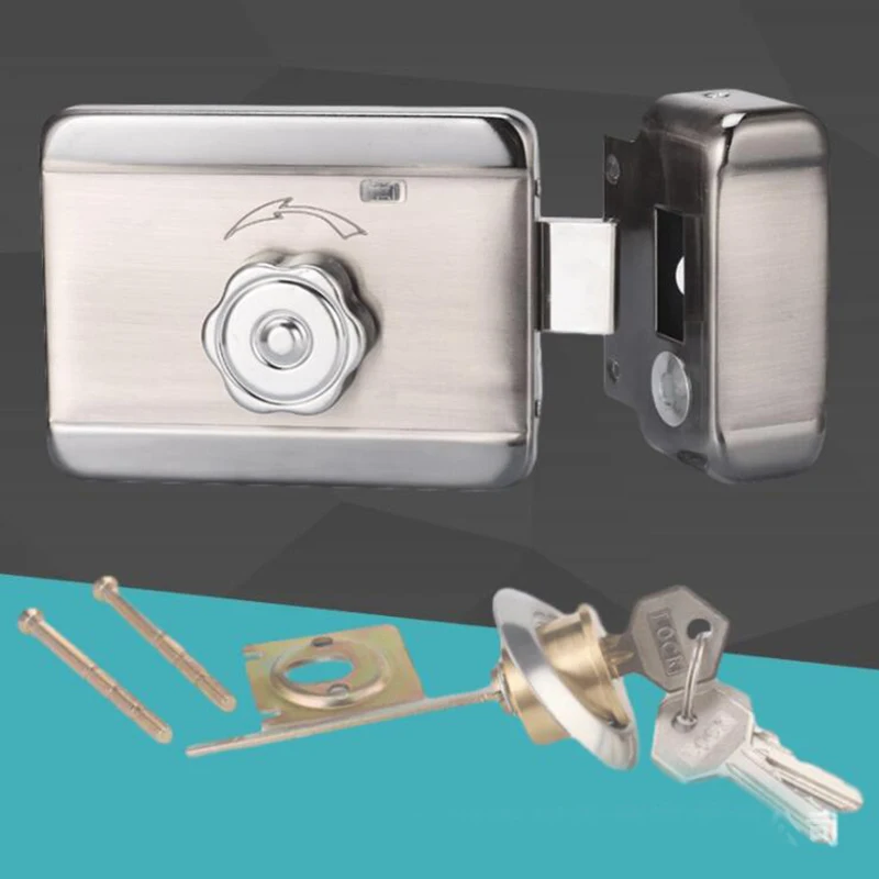 12V-Electric-Motorized-Door-Lock-OK-to-connect-Video-intercom-Access ...
