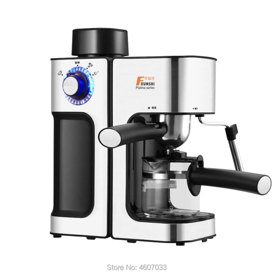 Máquina de café Espresso semiautomática tipo vapor, cafetera elegante, comercial o de uso ...